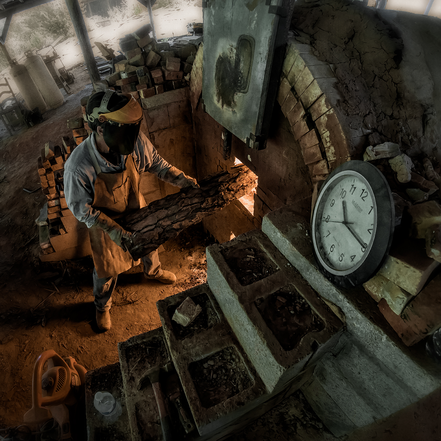 Firing the Kiln – Dan Routh Photography