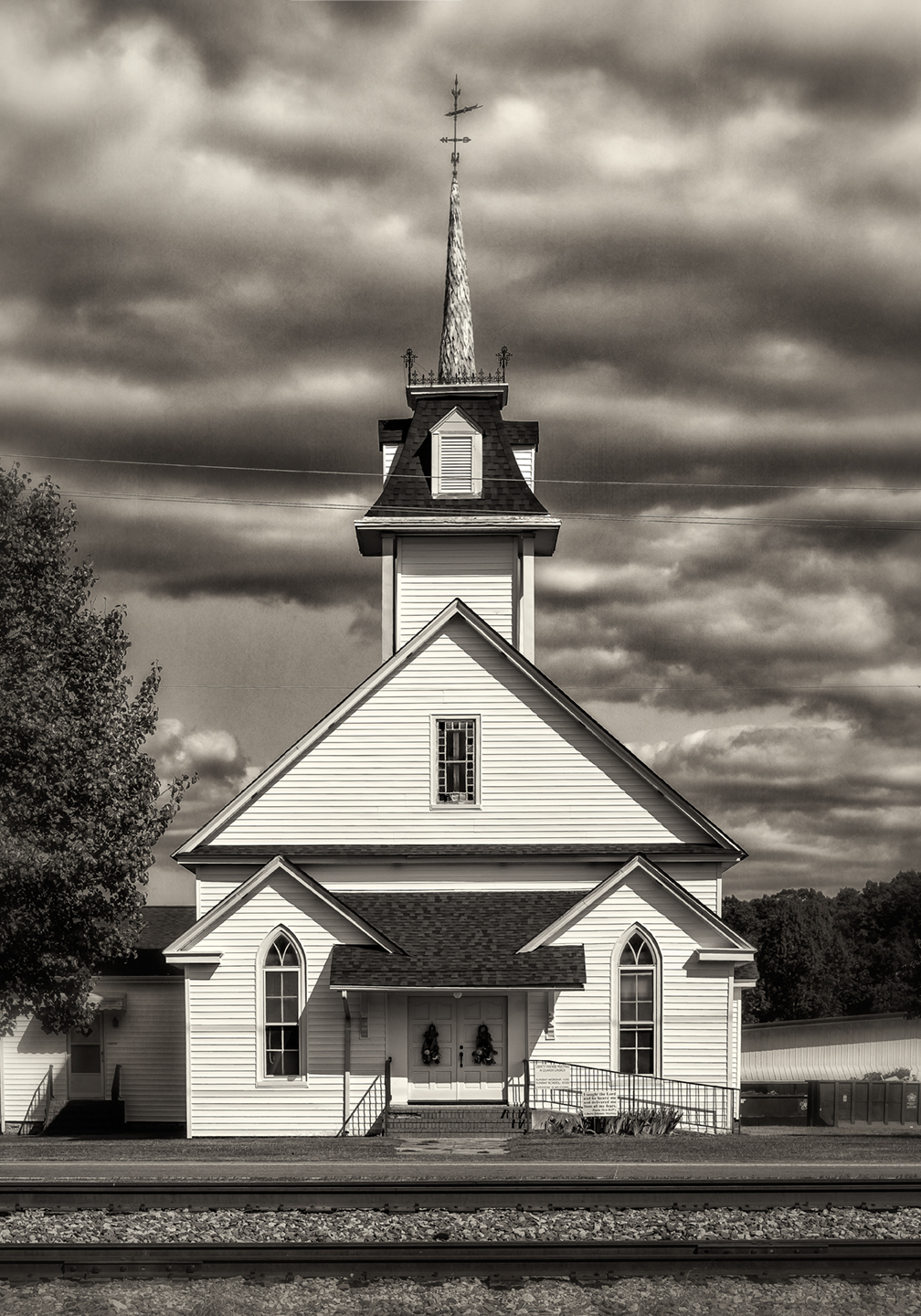 Church Along the Tracks – Dan Routh Photography